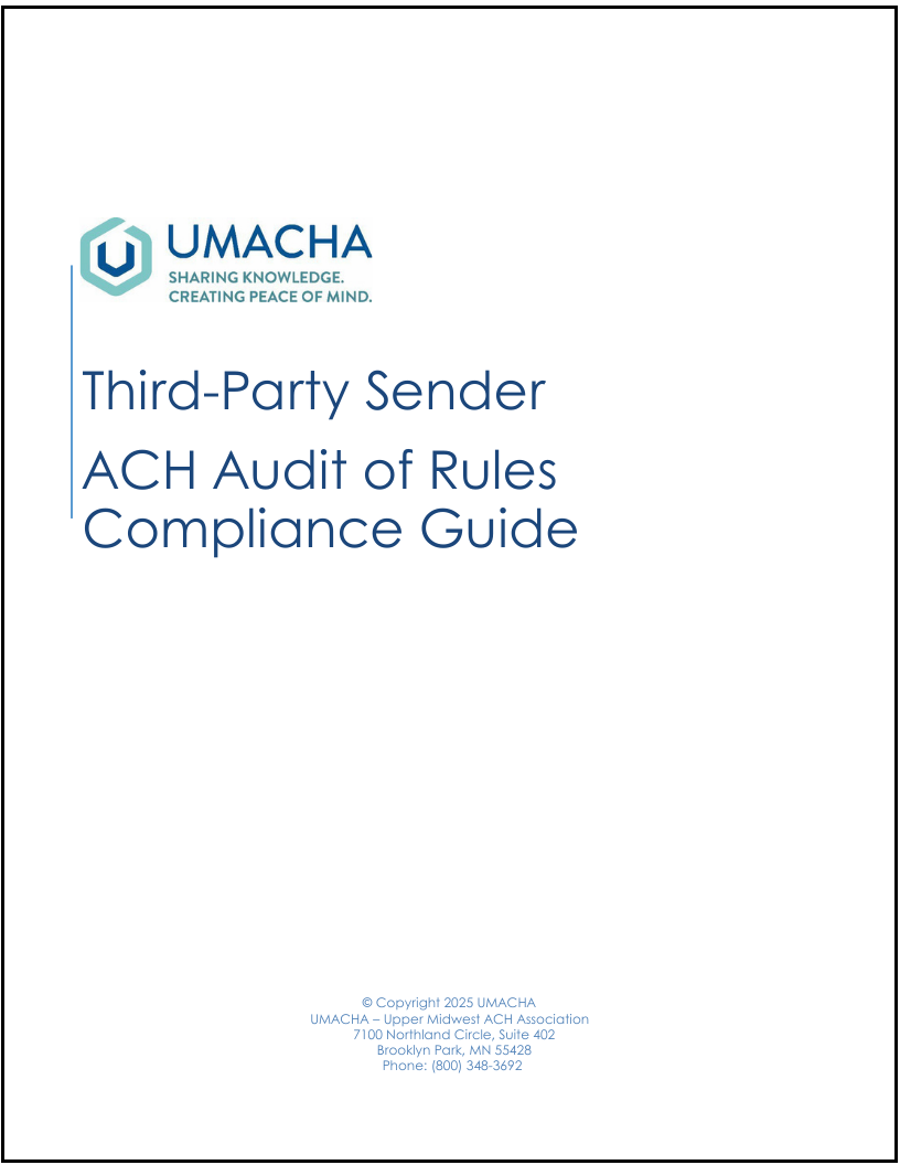 Bundle: Third-Party Sender ACH Audit & Risk Assessment Guides | Nacha
